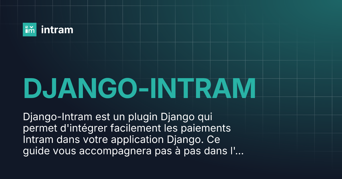 DJANGO-INTRAM | intram